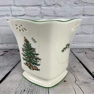 Spode | Dining | Spode Christmas Tree Pierced Square Vase | Poshmark